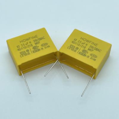 China UL 2.5uF Metallized Polypropylene Capacitor , Voltage Proof Plastic Film Capacitor for sale