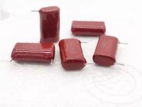 China Length 4mm Red Metallized Polypropylene Film Capacitor CBB22 105J250V for sale