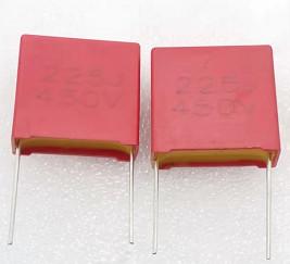 China 2.2uF PBT BOX Metallized Polypropylene Film Capacitor Fire Retardant for sale