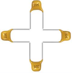 China Multifunctional 2.2 UF Ceramic Capacitor MLCC Rustproof Anti Interference for sale