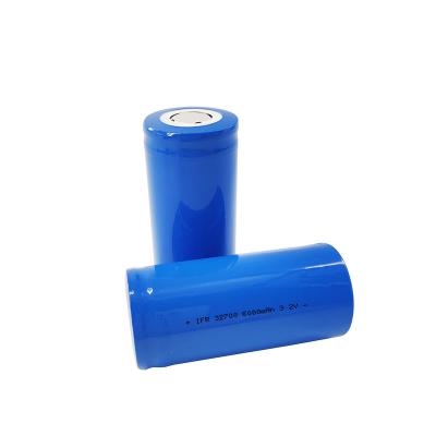China High Capacity 6Ah 3.2V 32700 LiFePo4 Lithium ion Battery Deep Cycles 6000mAh for sale