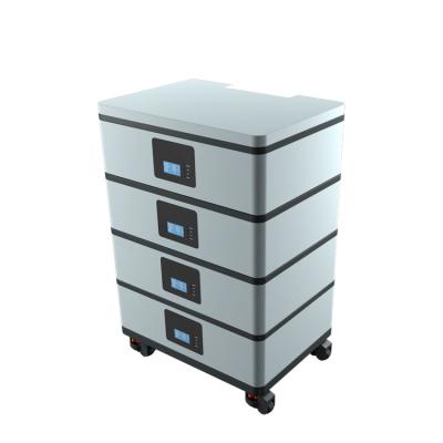 China Stacked Solar Energy Storage Batteries 10KWH 15KWH 20KWH 30KWH Lifepo4 Solar System Battery for sale