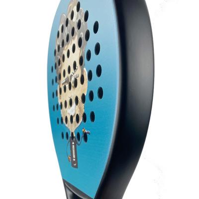 China Custom Beach Paddle Ball Racket Oem Blue Padel Racket Professional for sale