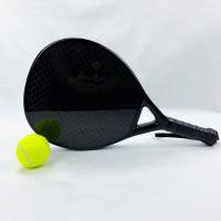 China Non-Slip Drop Shot Beach Tennis Racket Soft Eva Padel Carbon Racket for sale