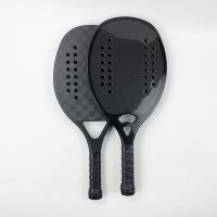 China Carbon Texture Beach Tennis Rackets 18K Professional Beach Paddle Ball Racket for sale