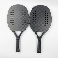 China Carbon Texture Beach Tennis Rackets 18K Professional Beach Paddle Ball Racket for sale