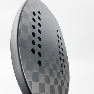 China Carbon Beach Paddle Rackets Paddle Tennis Texture Visible PU Grip for sale