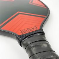 China Red PU Custom Pickleball Paddle Wood Pickleball Paddles Outdoors Indoor Sports for sale
