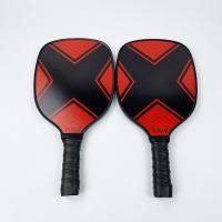 China Red PU Custom Pickleball Paddle Wood Pickleball Paddles Outdoors Indoor Sports for sale