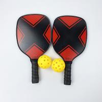China Wood Fiber Custom Pickleball Paddle Racket 7 Layers Sports Game for sale