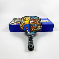 China Aramid Honeycomb Pickleball Racquet Hard EVA 3k Carbon Pickleball Paddle Set for sale