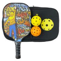 China Fiberglass Pickle Ball Paddle Custom Logo Hard EVA Pickleball Equipment for sale