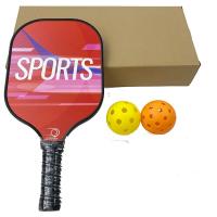 China Pickle Padel Set Pickelball Requet Edge Guard Carbon Fiber Paddle With Ball In Bag for sale