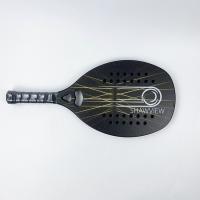 China Fiberglass Beach Paddle Ball Racket 12K Eva 13 Carbon Fiber Padel Racket for sale