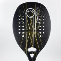China Fiberglass Beach Paddle Ball Racket 12K Eva 13 Carbon Fiber Padel Racket for sale