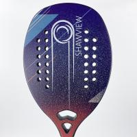 China Customized Logo Beach Tennis Bats Water Mark Fiberglass Padel Racket Carbon for sale