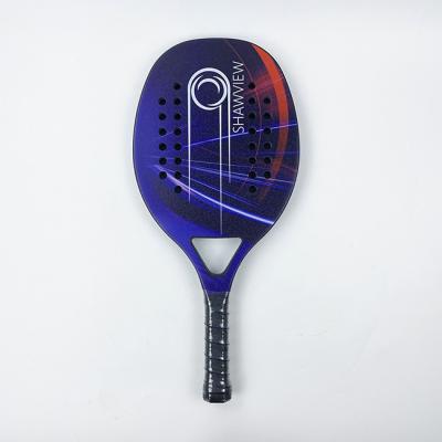 China 12K Carbon Racchetta Paddle Tennis Racquets EVA 17 Degree Beach Ball Racket for sale
