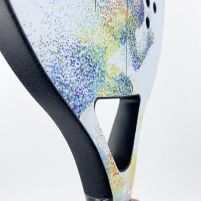 China Palas Beach Tennis Racket Carbon Fiber PU EVA 13 Padel Carbon Racket for sale