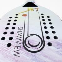 China PU Beach Tennis Paddles 12K Carbon Customized Beach Ball Racket for sale
