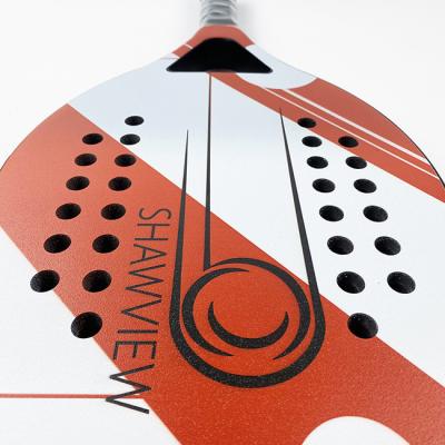 China Mid Balance Tennis Paddle 3k Carbon EVA 13 Beach Paddle Ball Racket for sale