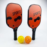 China Orange Pickleball Racket Graphite Honeycomb Pickleball Paddles Carbon Fiber for sale