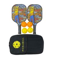 China Raquete Fiber Carbon Pickleball Paddle Pp Honeycomb Custom Logo Pickleball Paddle for sale