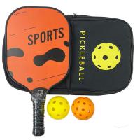 China Orange Pickleball Racket Graphite Honeycomb Pickleball Paddles Carbon Fiber for sale