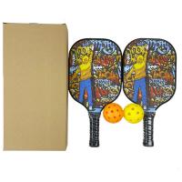 China Gym Pickleball Racket EVA Carbon Custom Printed Pickleball Paddles for sale