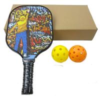 China Raquete Fiber Carbon Pickleball Paddle Pp Honeycomb Custom Logo Pickleball Paddle for sale