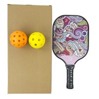 China Full Carbon PP Honeycomb Pickleball Paddles Pink Carbon Fiber Pickleball Paddle for sale