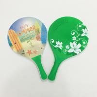 China Polyester Wood Beach Racket Customized 38x24cm PU Wooden Beach Rackets for sale