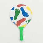 China Polyester Wood Beach Racket Customized 38x24cm PU Wooden Beach Rackets for sale
