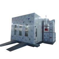 China Professional Spray Booth with Downdraft Airflow Heated Baking Cycle and Shadow Free LED Lighting for Automotive Refinishing for sale