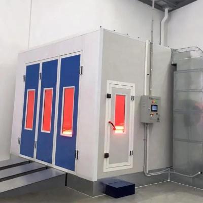 China 30kW Electric Car Spray Booth With Airflow LED Lighting Electric Spray Booth for sale