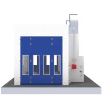 China Industrial Grade Spray Booth with Front Door and Working Doors for Sturdy Construction for sale