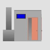 China Dust Extraction Automotive Paint Mixing Room Industrial Mixing Room Axial Fan System for sale