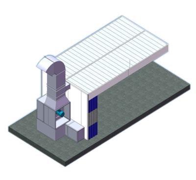 China Versatile Portable Auto Body Prep Station 2.4T Prep Deck Paint Booth For Various Vehicle for sale