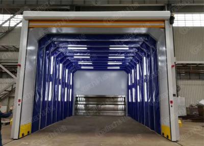 China PLC Touch Screen Control CoatTech Retractable Spray Booth for Large Workpiece Painting for sale