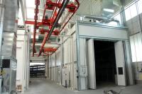 China Overhead Conveyor Coating Line with Automated Powder Coating Energy Curing for sale