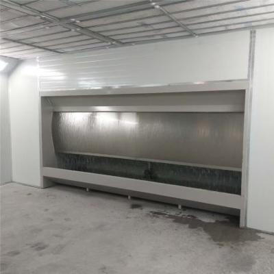 China Environmental protection Water Curtain Spray Cabinet Paint Mist Purification Equipment Cyclone Water Curtain Booth for sale