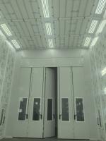 China Fold Style Automotive Spray Booths 30kW Electric Heating PLC Touch Screen Control for sale