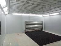 China Stainless Steel Water Curtain Spray Booth Advanced Overspray Containment For The Furniture And Woodworking Industries for sale