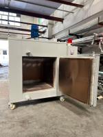 China Industrial Batch Curing Oven With Walk-In Trolley System For Powder Coating & Thermal Processing for sale