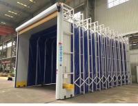 China Industrial high-efficiency telescopic mobile spray paint booth and telescopic tent for sale