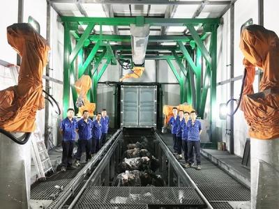 China Retractable Telescopic Industrial Spray Booth: Mobile Painting Room for Heavy Machinery for sale