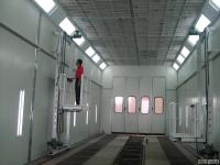 China Luxury Spray Booth Auto Car Paint Booth Big Glass Gate  Car Paint Room for sale
