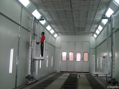 China Luxury Spray Booth Auto Car Paint Booth Big Glass Gate  Car Paint Room for sale