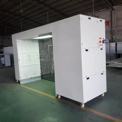 China Industrial Open-Face Dry Filter Spray Booth Cost-Effective Exhaust Solution for Woodworking & Metal Finishing for sale