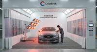 China CoatTech Standard Downdraft Car Sanding Station With Galvanized Metal Basement And Ceiling Filter Filtration System for sale