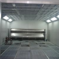 China Stainless Steel Water Curtain Spray Booth Continuous Flow Of Water To Capture Sticky Paint Overspray for sale